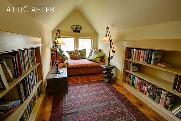 Classic Attic Library These Small Attic Library Ideas Are For Book